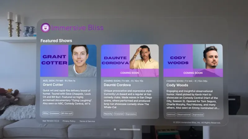 SpatialGen | Blog | 16K Streaming Support & Immersive Comedy